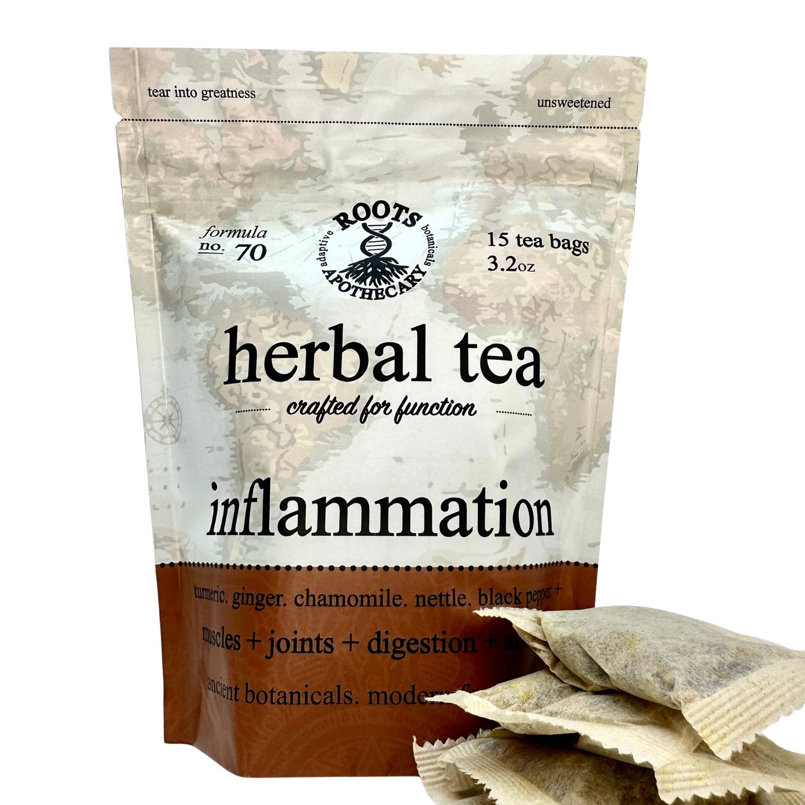 Inflammation Tea - Organic Ayurvedic Herbs – Roots Apothecary