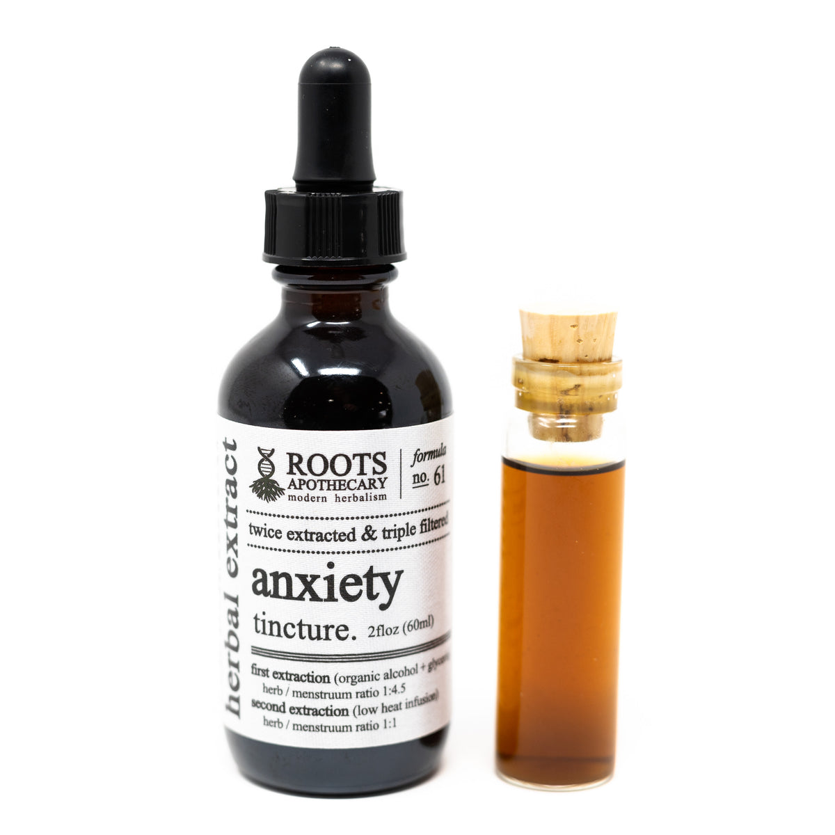 Anxiety Tincture - Twice Extracted Adaptogenic Botanicals – Roots ...
